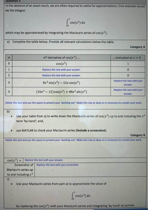 Solved In the absence of an exact result, we are often | Chegg.com