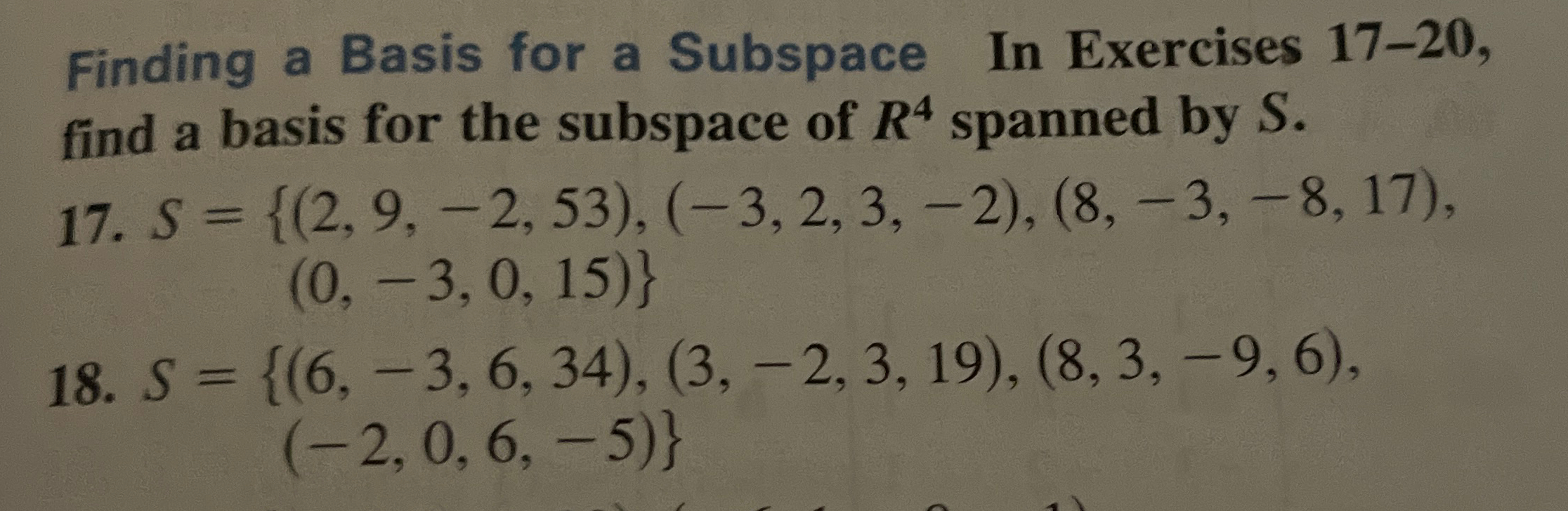 Solved Finding a Basis for a Subspace In Exercises find a | Chegg.com Solved Finding a Basis for a Subspace In Exercises find a | Chegg.com