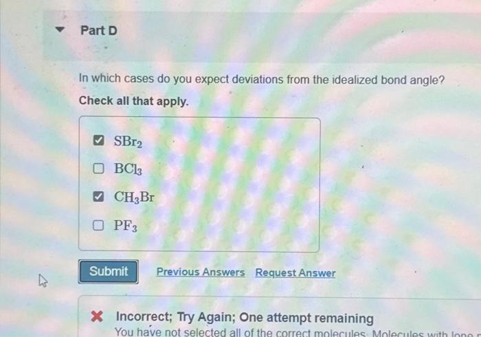 Solved Part D In which cases do you expect deviations from | Chegg.com