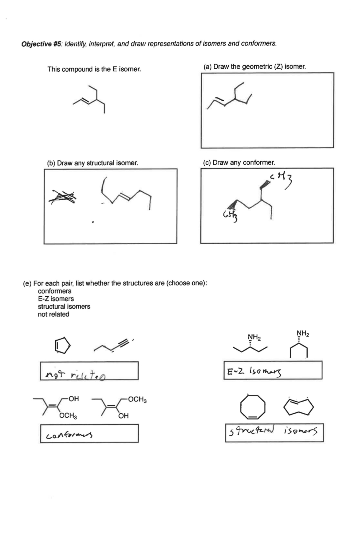 Objective #5: Identify, interpret, and draw | Chegg.com