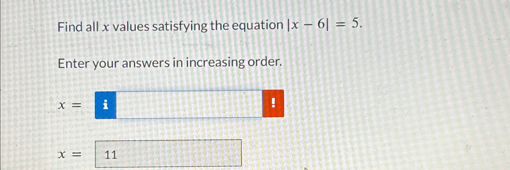 Solved Find all x ﻿values satisfying the equation | Chegg.com