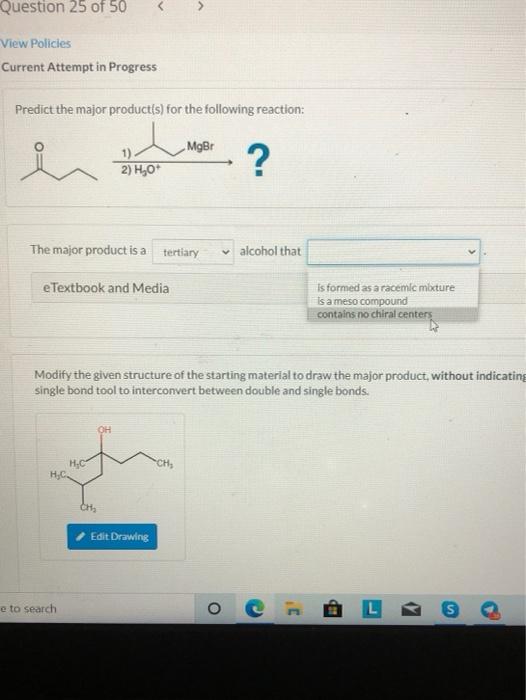 Solved Question 25 of 50 View Policies Current Attempt in | Chegg.com