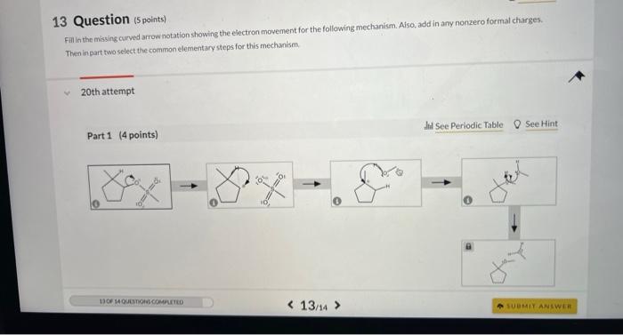 Solved 13 Question (5 points) Fill in the missing curved | Chegg.com