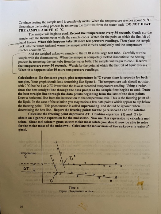 Solved Experiment 15 Freezing Point Depression Note: You | Chegg.com