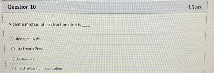 Solved From the choices given, pick the separation technique | Chegg.com