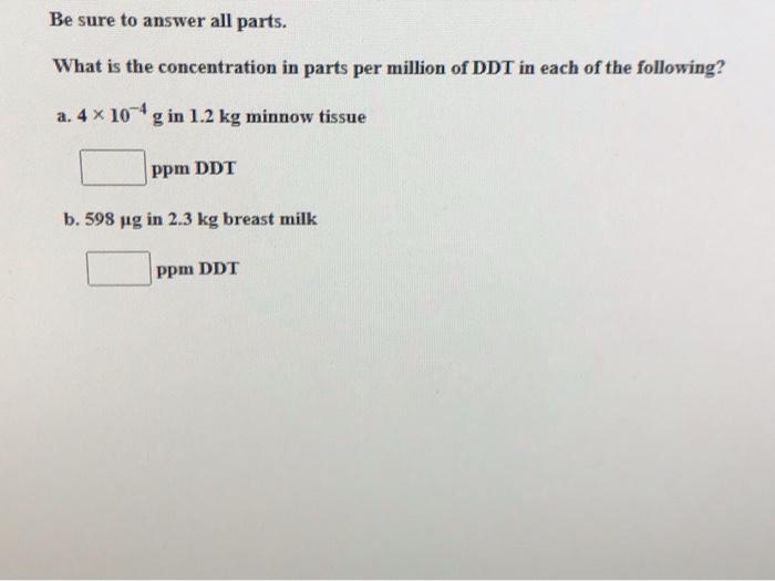 Solved Be sure to answer all parts. What is the | Chegg.com