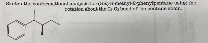 Solved Sketch the conformational analysis for | Chegg.com