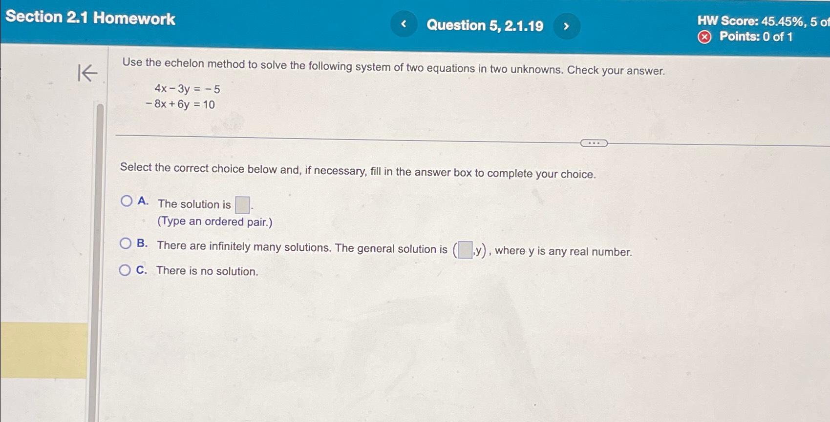Solved Section 2.1 ﻿HomeworkQuestion 5, 2.1.19HW Score: | Chegg.com