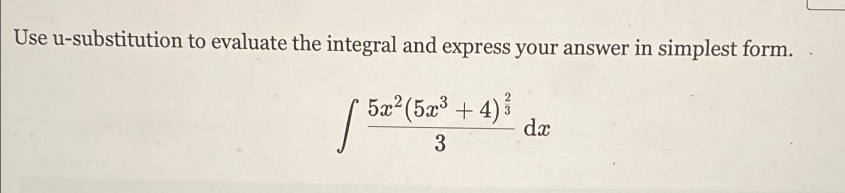 Solved Use u-substitution to evaluate the integral and | Chegg.com