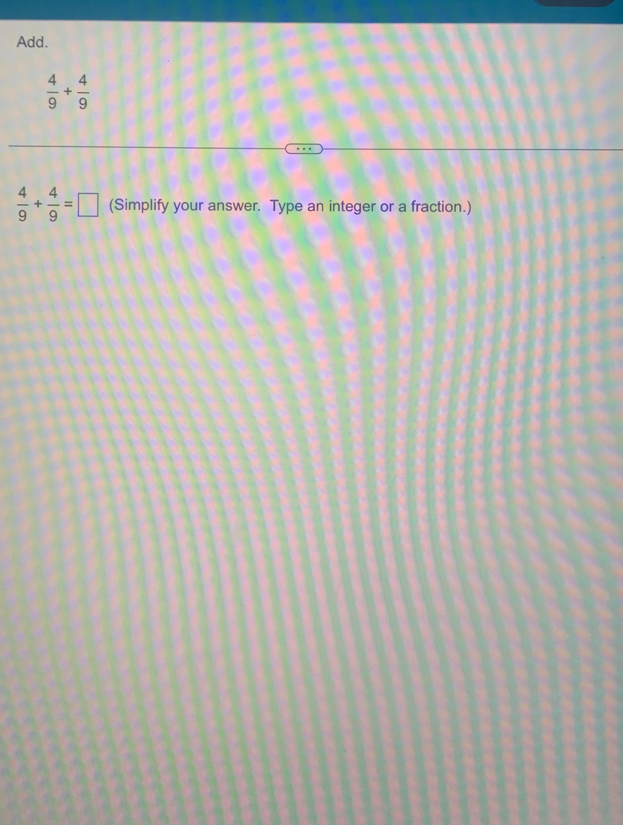 Solved Add.49+4949+49= (Simplify your answer. Type an | Chegg.com