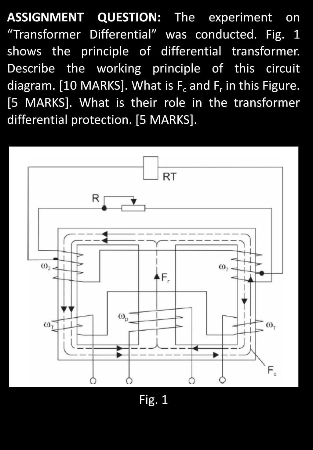 Solved ASSIGNMENT QUESTION: The experiment on "Transformer | Chegg.com