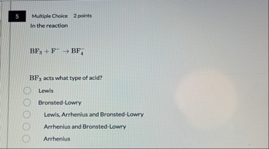 Solved 5Multiple Choice2 ﻿pointsIn the | Chegg.com