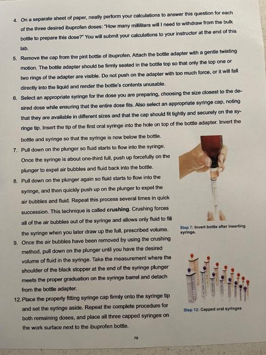 Solved Experime Lab 5 Oral Syringes Experiment Inventory | Chegg.com