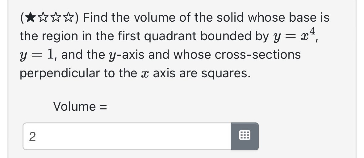 Solved the region in the first quadrant bounded by | Chegg.com