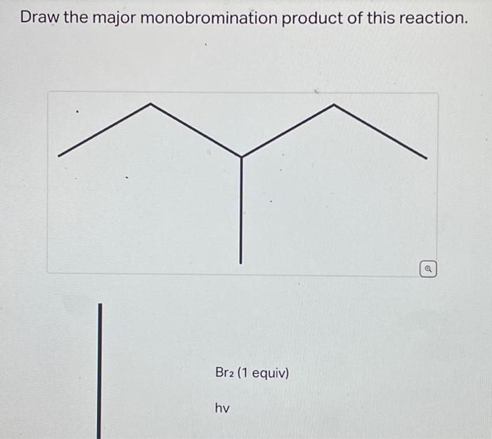 Solved Draw the major monobromination product of this | Chegg.com