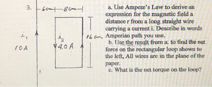 Solved In the figure to the left a closed loop carries a | Chegg.com