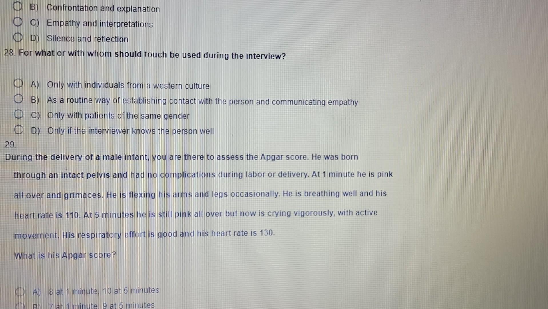 Solved B) Confrontation and explanation C) Empathy and | Chegg.com