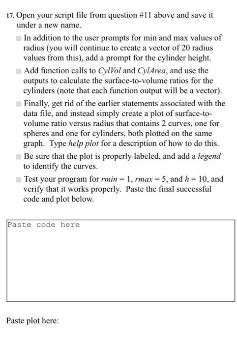 Solved 11. Modify your program from #8 above so that the | Chegg.com