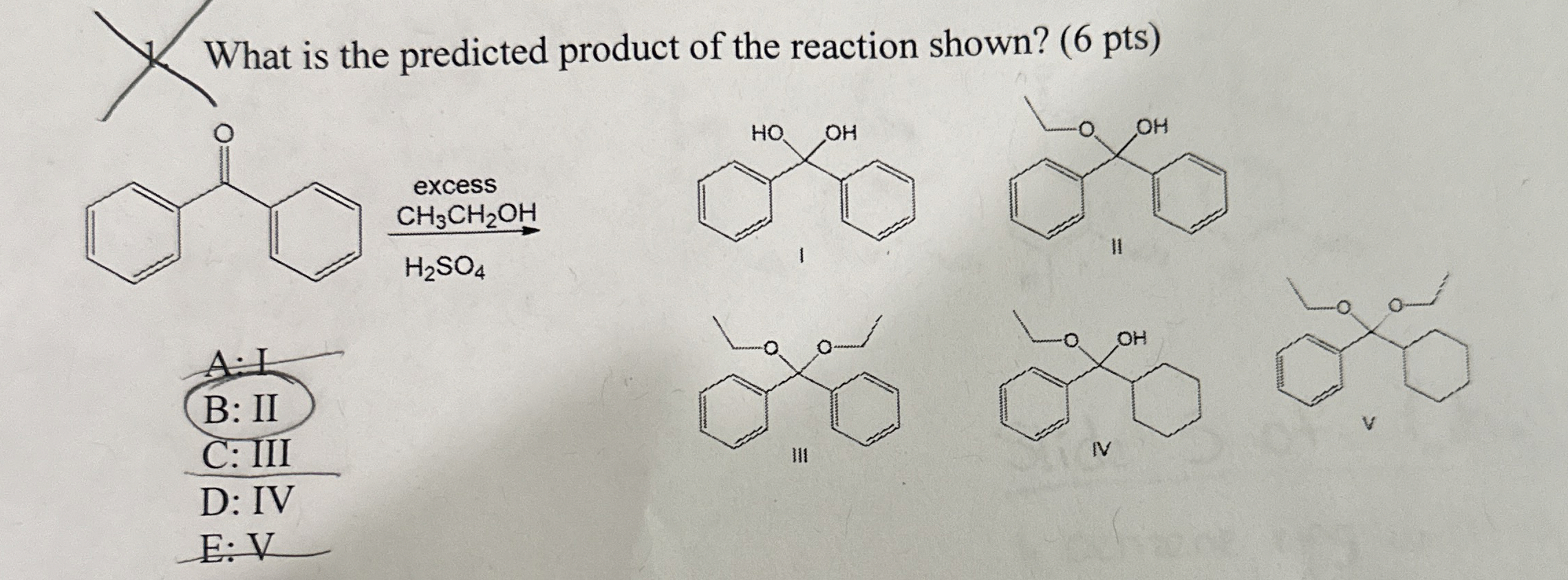 Solved What is the predicted product of the reaction shown? | Chegg.com