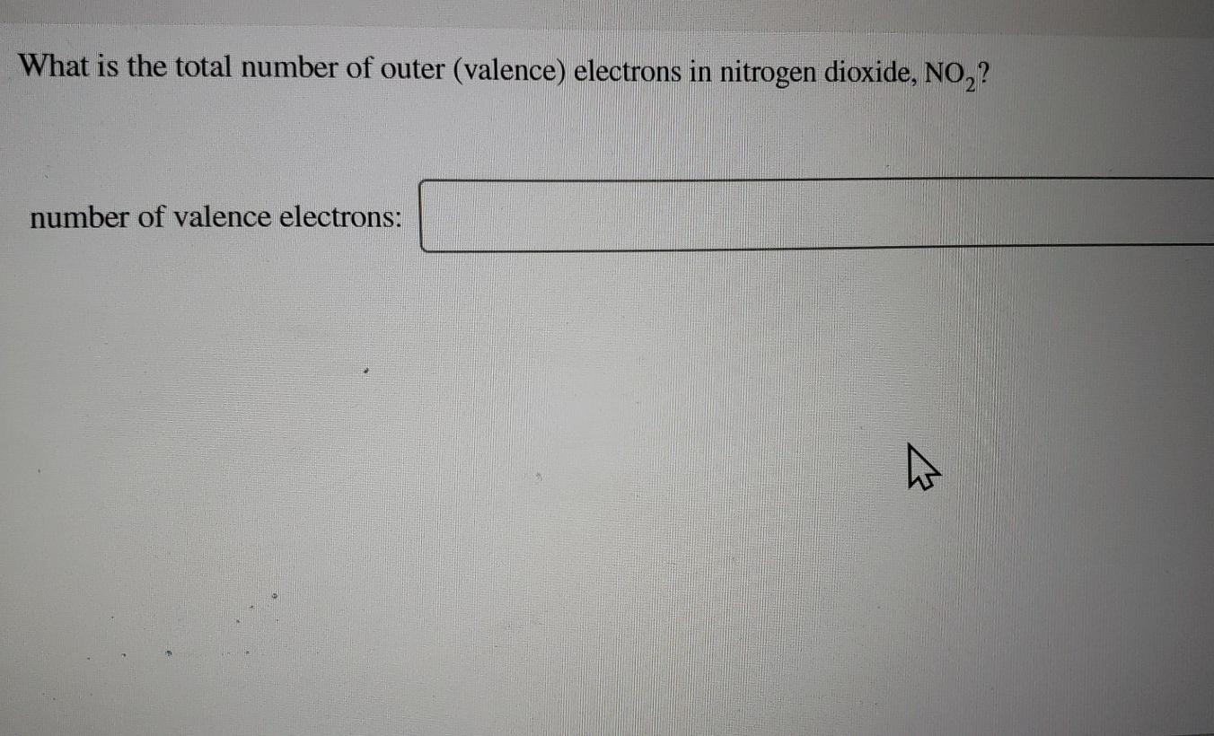 Solved What is the total number of outer (valence) electrons | Chegg.com