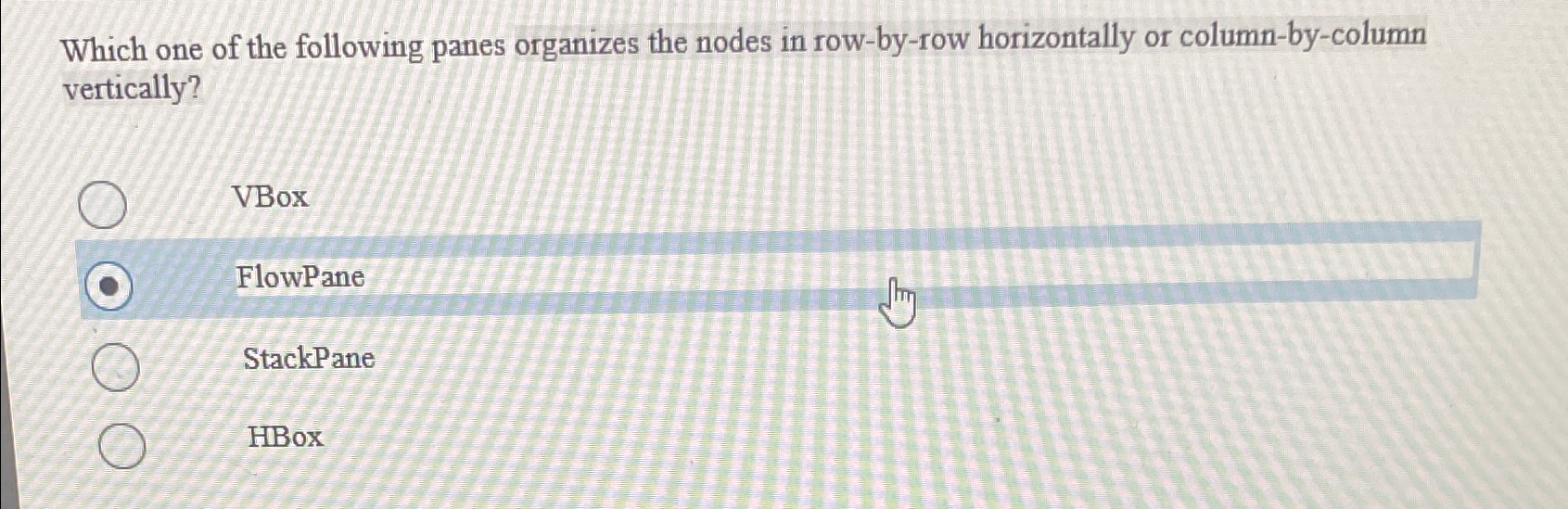 Solved Which one of the following panes organizes the nodes | Chegg.com