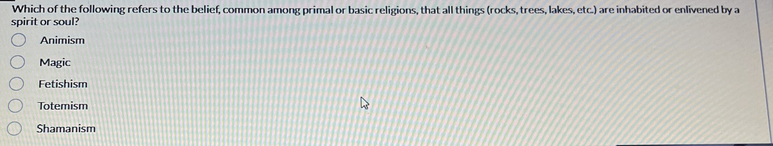 Solved Which of the following refers to the belief, common | Chegg.com
