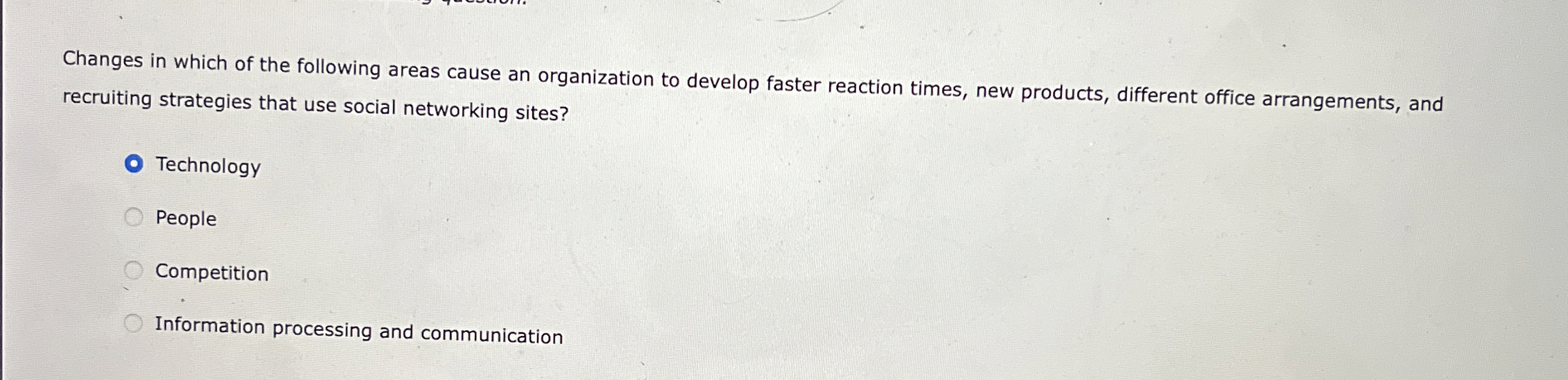 Solved Changes in which of the following areas cause an | Chegg.com