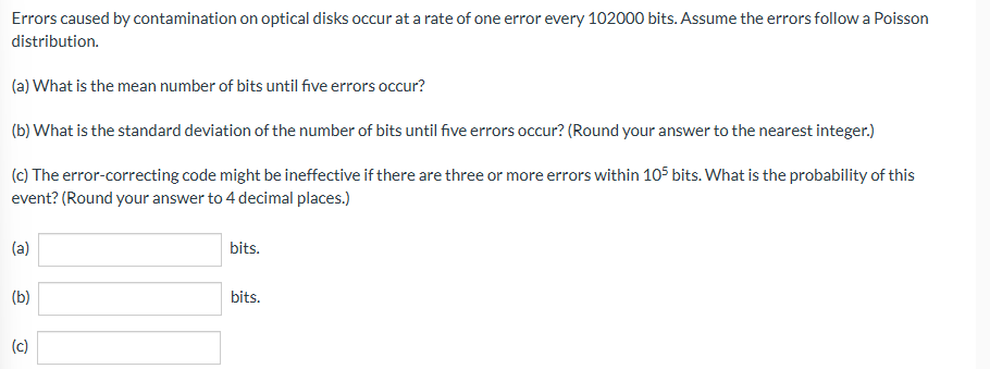 Solved Errors caused by contamination on optical disks occur | Chegg.com