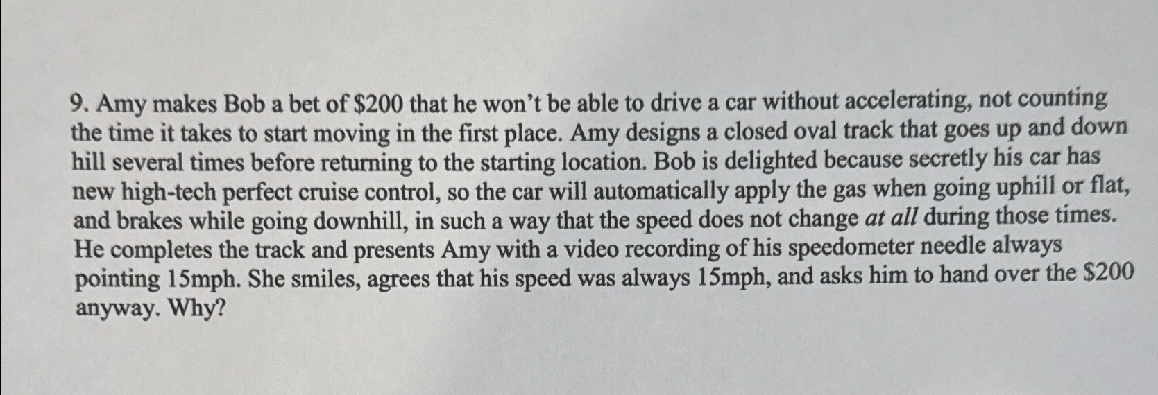 Solved Amy makes Bob a bet of $200 ﻿that he won't be able to | Chegg.com