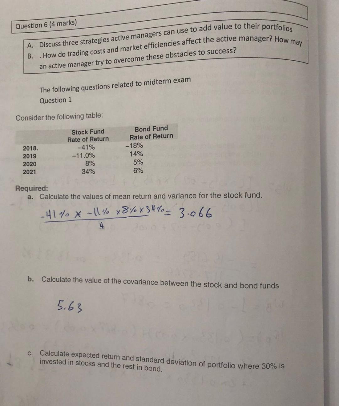 Solved Question 6 (4 marks) A. Discuss three strategies | Chegg.com