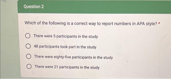 Solved Which of the following is a correct way to report | Chegg.com
