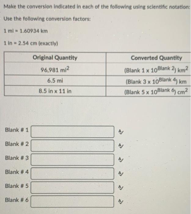 Solved Make the conversion indicated in each of the | Chegg.com