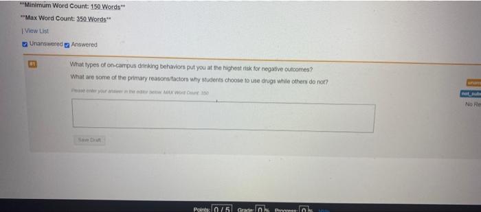 Solved **Minimum Word Count: 150 Words **Max Word Count: 350 | Chegg.com