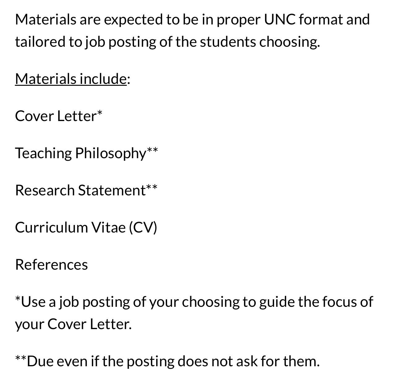Solved Materials are expected to be in proper UNC format and | Chegg.com