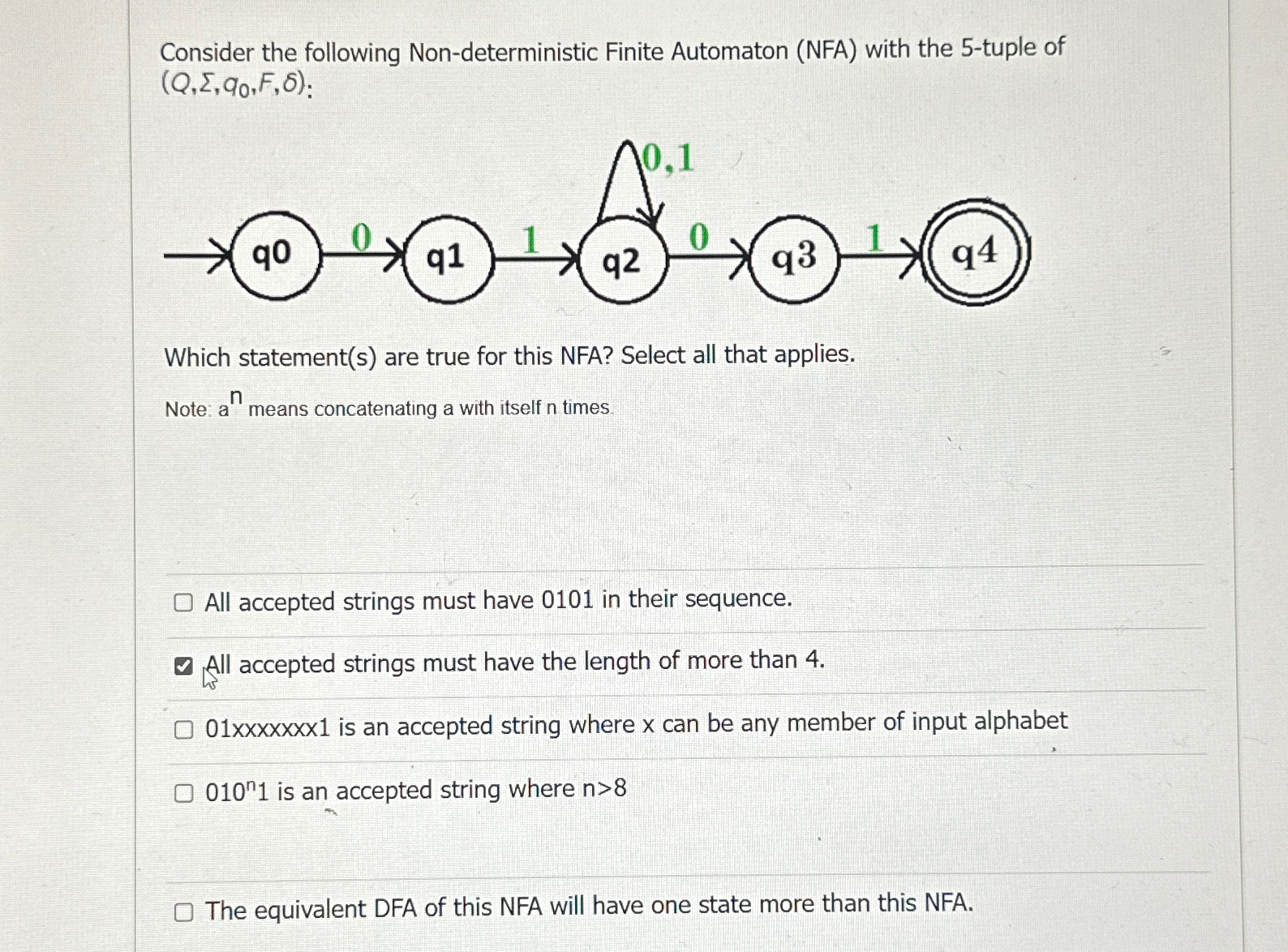 Solved Consider the following Non-deterministic Finite | Chegg.com