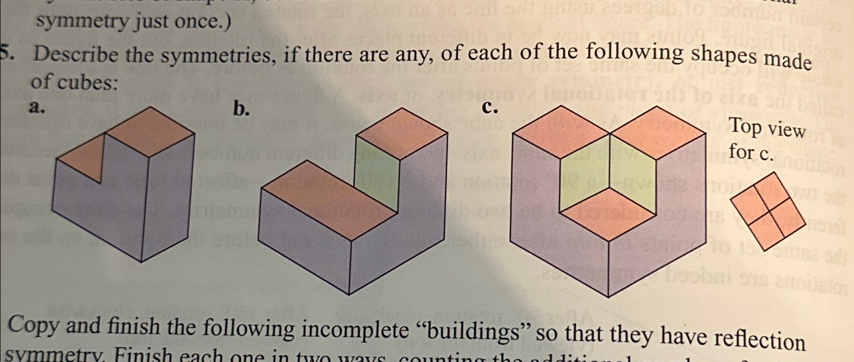 Solved 5. Describe the symmetries, if there are any, of | Chegg.com Solved 5. Describe the symmetries, if there are any, of | Chegg.com