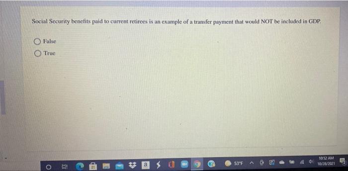 Solved In calculating GDP with the national spending | Chegg.com