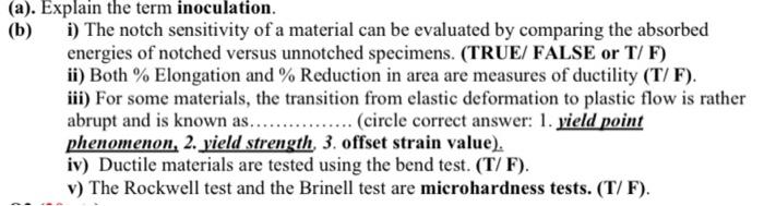 Solved a). Explain the term inoculation. i) The notch | Chegg.com