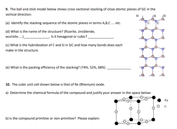 Solved by an EXPERT 9. ﻿The ball and stick model below shows cross ...