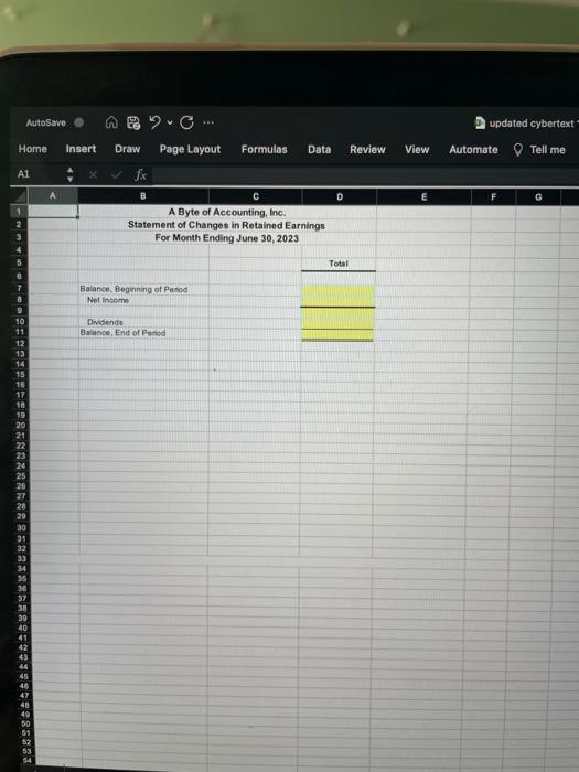 Solved hey! this is the cybertext accounting project and im | Chegg.com