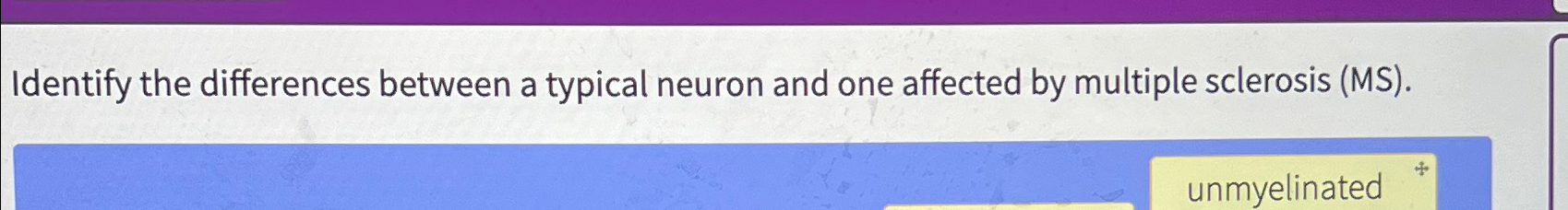 Solved Identify the differences between a typical neuron and | Chegg.com