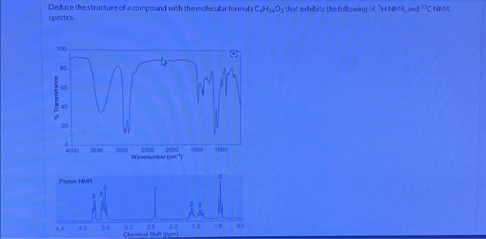 Solved Deduce The Structure Of A Compound With The Molecular
