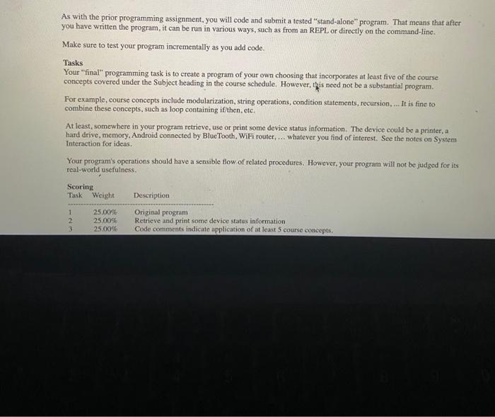 Solved The language is python this picture under are some of | Chegg.com