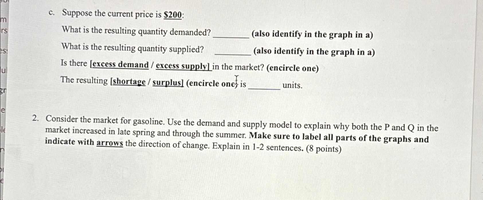 Solved What is the resulting quantity demanded?(also | Chegg.com