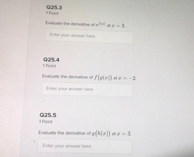 Solved Q25 8 Points For This Question Consider Three