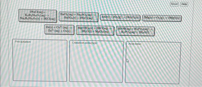 Solved BaCl2(aq)+Na2SO4(aq)BaSO4( s)+2NaCl2q)→4Al(s)+3O2( | Chegg.com