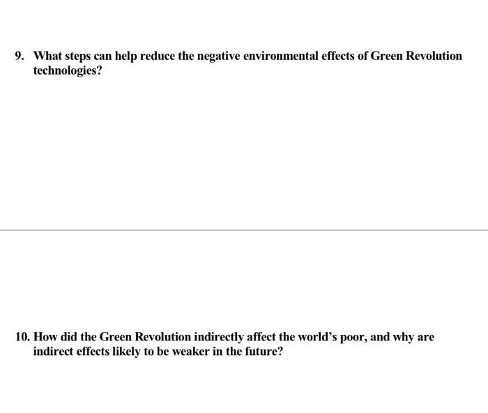 Solved 9. What steps can help reduce the negative | Chegg.com