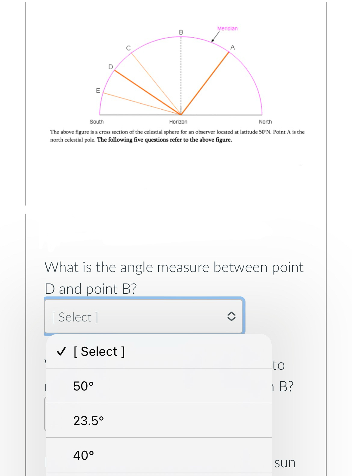 Solved The above figure is a cross section of the celestial | Chegg.com