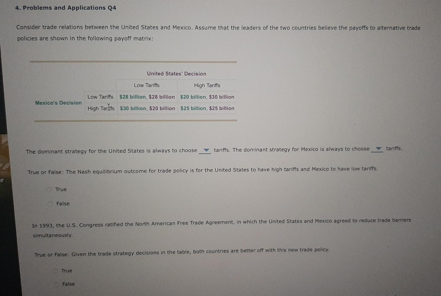 Solved 4. Problems and Applications Q4 Consider trade | Chegg.com