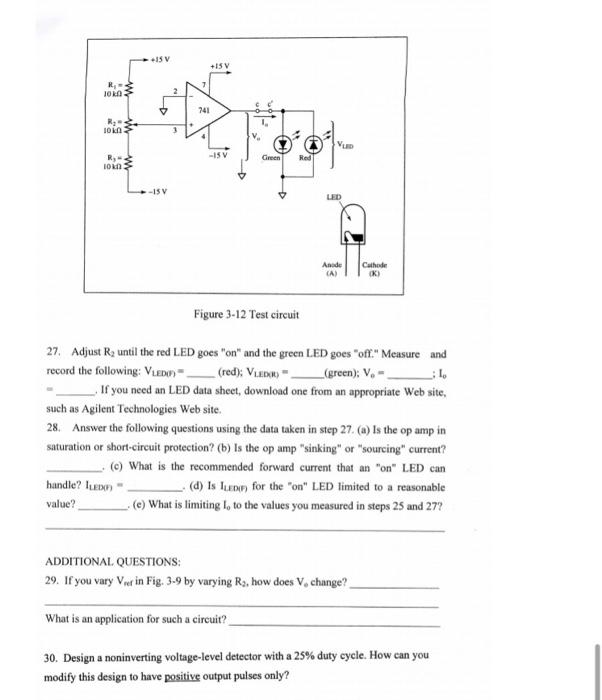 Solved Procedure E: Adding LEDs to the Output Terminal of an | Chegg.com
